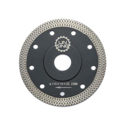 Cina Taglio a secco bagnato Lama di segatura circolare di diamanti 115mm 10 denti per pollice per maglia di porcellana in vendita
