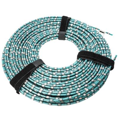 Cina ODM supportato 7.3mm sinterizzato perla plastica seghe a filo di diamante per il taglio di blocchi di granito in vendita