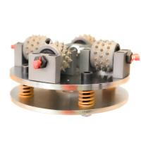 China 3/4/5 Roller Diamond Tool Bush Hammer Disk for Granite/Marble/Quartz Stone Processing for sale