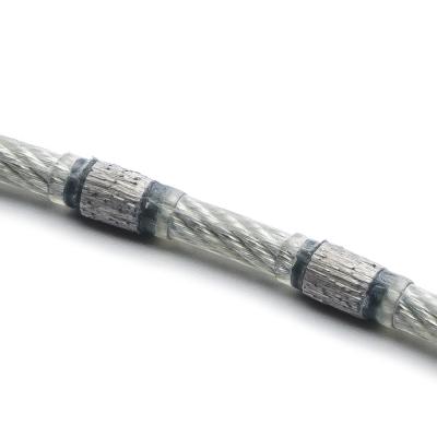 Cina 11.0mm Corda di diamanti sinterizzata Quadratura di diamanti per tagliare blocchi di pietra in vendita