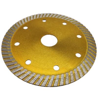 Cina OBM supporto personalizzato 5 pollici verde Turbo Diamond Disco di taglio per taglio di pietra in vendita