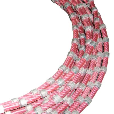 Cina 8.8mm Mono Diamond Wire Saw per il taglio rapido di blocchi di marmo di granito per la profilazione quadrata in vendita