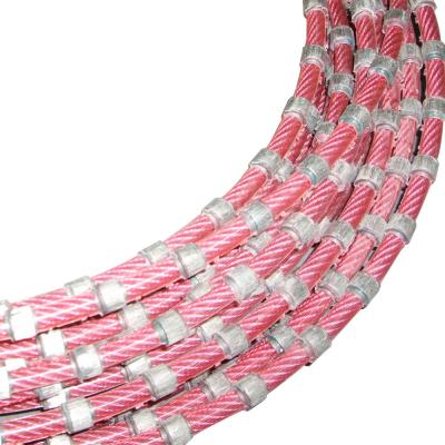 Cina 8.8mm Mono Diamond Wire Saw per il taglio rapido di blocchi di marmo di granito per la profilazione quadrata in vendita