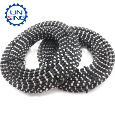 Cina 20-40 m2/m Durata di vita Granito diamante filo segato corda per la miniera di cava di 11,5 mm di diametro in vendita