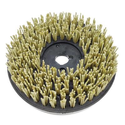 Cina Spazzola in nylon da 100 mm con grani di diamanti abrasivi per macchine di rettifica e lucidatura automatiche in vendita