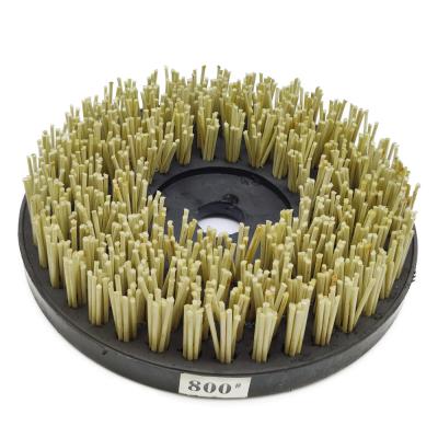 Cina Spazzola in nylon da 100 mm con grani di diamanti abrasivi per macchine di rettifica e lucidatura automatiche in vendita