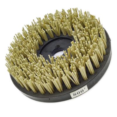 Cina Spazzola in nylon da 100 mm con grani di diamanti abrasivi per macchine di rettifica e lucidatura automatiche in vendita