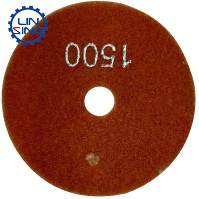 Cina Resina e polvere di diamanti Pad lucidanti per bordi cinesi da 5 pollici per la rettifica di bordi di pietra in vendita