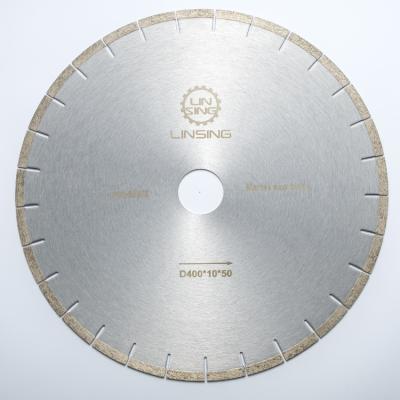 Cina Performance stabile e lunga durata di vita D400 Lamelle di seghe di diamanti per marmo con metallo di diamanti in vendita