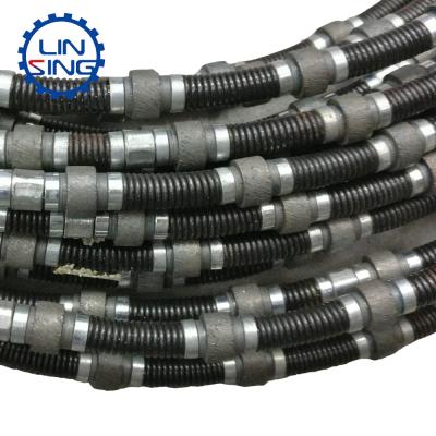 Cina 18-30 m2/h Velocità di taglio Cantina miniera calcestruzzo diamante filo segato corda per quarzo granito in vendita