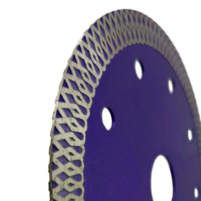 Cina Strumenti di taglio di pietra per diamanti Dischi di taglio turbo a maglia X super sottili per taglio a secco bagnato in vendita