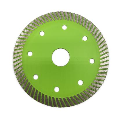 China Metalen poeder Diamanten cirkelzaagblad zonder scheuren 4 inch Ultra dun voor steensnijwerk Te koop