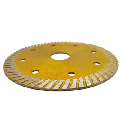 China Metalen poeder Diamanten cirkelzaagblad zonder scheuren 4 inch Ultra dun voor steensnijwerk Te koop