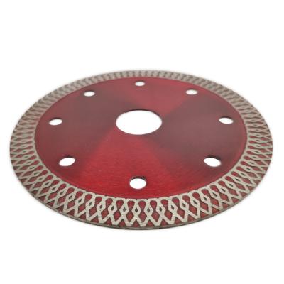 China Metalen poeder Diamanten cirkelzaagblad zonder scheuren 4 inch Ultra dun voor steensnijwerk Te koop
