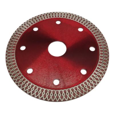 China Metalen poeder Diamanten cirkelzaagblad zonder scheuren 4 inch Ultra dun voor steensnijwerk Te koop