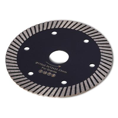 China ODM-ondersteuning 230 mm diamant Turbo zaagblad voor het efficiënt snijden van granietmarmer Te koop