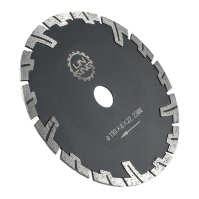 China Warmpers D230mm T-type Diamantgereedschap voor het droog snijden van steen met beschermende tanden Te koop