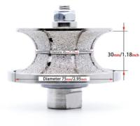 China Stone Profile A20 Diamond Router Bits Ceramic Profiling Wheels for Precise Profiling for sale
