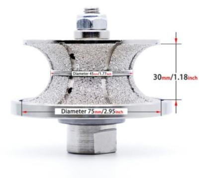 China Perfil de pedra A20 Roteador de diamantes Bicos de perfis de cerâmica para perfis precisos à venda