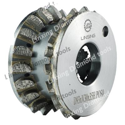 China 45-120mm Vacuum Brazed Diamant Router Bits para Pedra de Borda Full Bullnose à venda