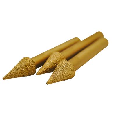 Cina Granito marmo incisione di pietra di diamante router bit Grit 30 -60 bit brasati sotto vuoto in vendita