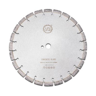 中国 D350mm セグメンテッドダイヤモンドソーブレッド コンクリートの切断 インチあたり乾燥し湿った歯 販売のため