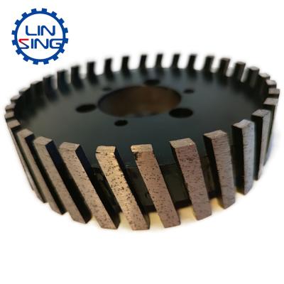 China Roda de encaixe CNC Turbo de segmentação de diamantes flexível e durável Roda de 86 mm à venda