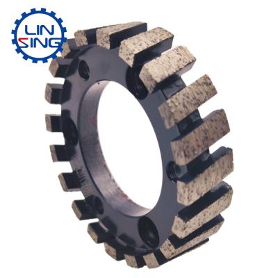 Cina D50/86/100mm Pietra superficie di macinatura e fresatura Segmento ferro nucleo CNC Stubbing Wheel in vendita