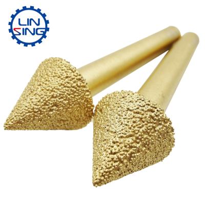 Cina TiAIN Coating Vacuum Brazed Diamond Carver per la macchina di incisione in pietra CNC in vendita