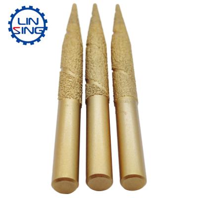 Cina TiAIN Coating Vacuum Brazed Diamond Carver per la macchina di incisione in pietra CNC in vendita