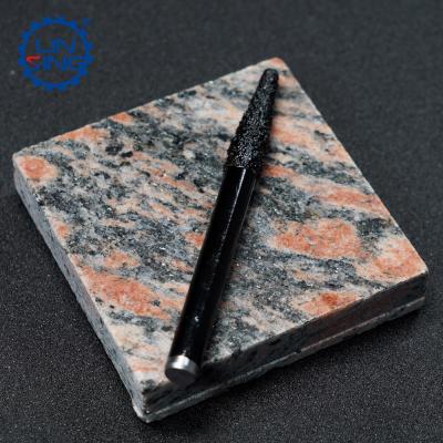 Cina Bit di incisione in pietra di diamanti brasata al vuoto da 10 mm con funzione di incisione e rivestimento TiCN in vendita