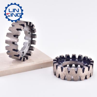 Cina Flessibile e liscia lucidatura pietra fresatura CNC Stubbing Wheel con D37*90L*1/2
