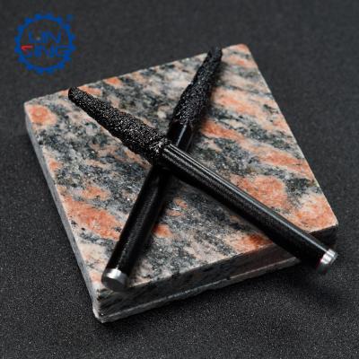 Cina Bit di incisione in pietra di diamanti brasata al vuoto da 10 mm con funzione di incisione e rivestimento TiCN in vendita