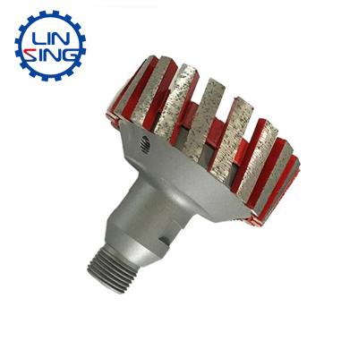 Cina Flessibile e liscia lucidatura pietra fresatura CNC Stubbing Wheel con D37*90L*1/2