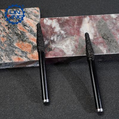 Cina Bit di incisione in pietra di diamanti brasata al vuoto da 10 mm con funzione di incisione e rivestimento TiCN in vendita