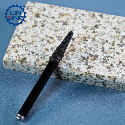 Cina Bit di incisione in pietra di diamanti brasata al vuoto da 10 mm con funzione di incisione e rivestimento TiCN in vendita