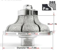 China Stable Performance And Long Lifespan Diamond Tools Vacuum Brazed Diamond Router Bits for sale