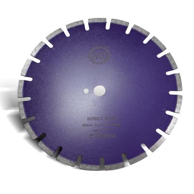 China 10 mm blaadbreedte D350mm Diamanten cirkelzaagblaad voor glad en nauwkeurig asfalt snijden Te koop