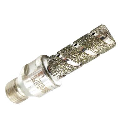 Cina Perforazione senza sforzo di piastrelle di porcellana con metallo e diamanti elettroplatazione Finger Bit in vendita