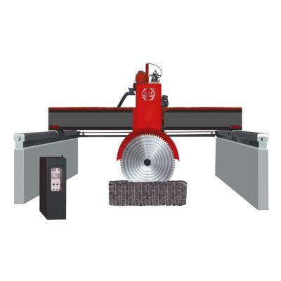 China Linsing Quatro Post Guia Multi Blade Bridge Saw Machine para corte de blocos de granito à venda