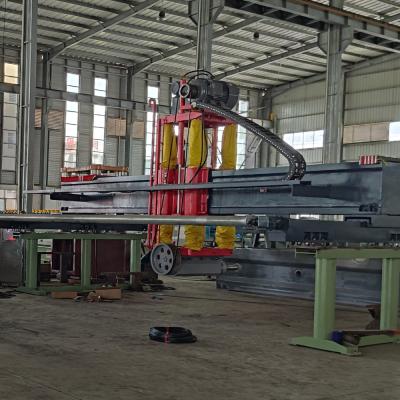 China Linsing Quatro Post Guia Multi Blade Bridge Saw Machine para corte de blocos de granito à venda