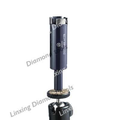 中国 30mm 直径 マルブルストーン ダイヤモンド 掘削ツール 100mm 長さセグメントドリルビット 販売のため