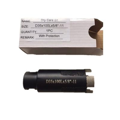中国 30mm 直径 マルブルストーン ダイヤモンド 掘削ツール 100mm 長さセグメントドリルビット 販売のため