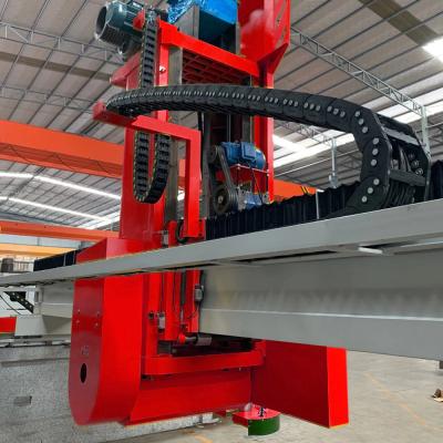 Cina Tagliatore di blocchi di pietra con seghe a ponte orizzontali e verticali e sistema di controllo PLC in vendita