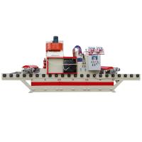 China LINSING Flamed Stone Finish Processing Machine for Chiseled Rough Picking Granite Slab for sale
