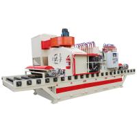 China LINSING Flamed Stone Finish Processing Machine for Chiseled Rough Picking Granite Slab for sale