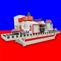 China LINSING Flamed Stone Finish Processing Machine for Chiseled Rough Picking Granite Slab for sale