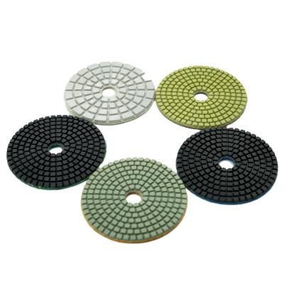 Cina Pad di lucidatura umida da 125 mm per la lucidatura di granito marmo pietra lastra di resina Pad vantaggio in vendita