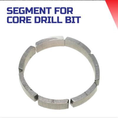 China Snijden LINSING Type Ronde matrix kern Beton Diamant segment voor kern boorstuk Te koop