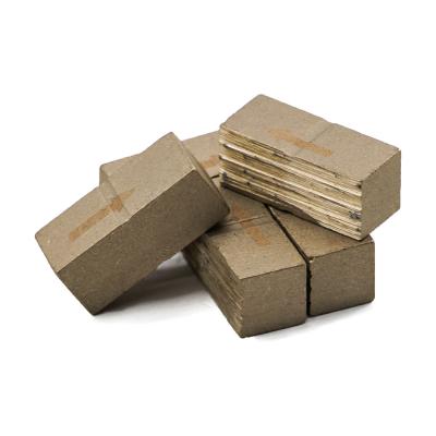 China Segmento de diamante brasado de alta frequência 24x10x10 mm para corte de mármore na fabricação à venda